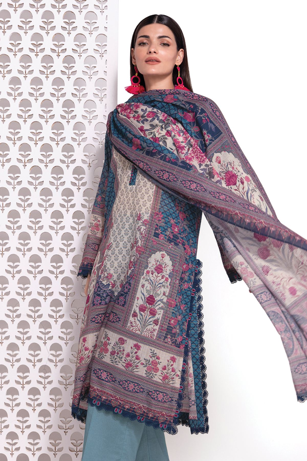 Buy Tailored 3 Piece | 0.0 N/A | ME240807ST-VG_BLUE | Khaadi United Kingdom