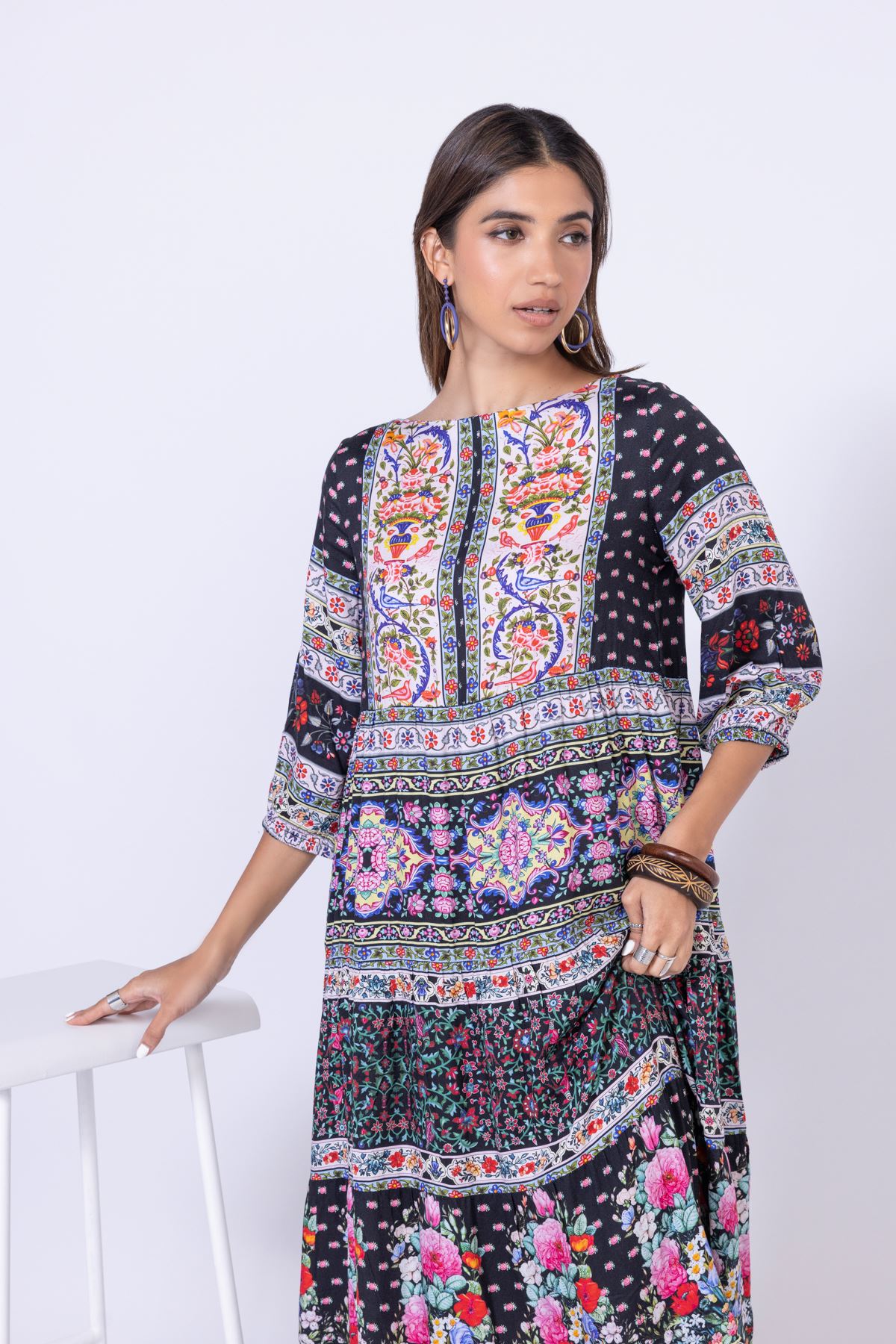 Buy Maxi Dress | 0.0 N/A | WSCD24204Y-VG_BLACK | Khaadi United Kingdom