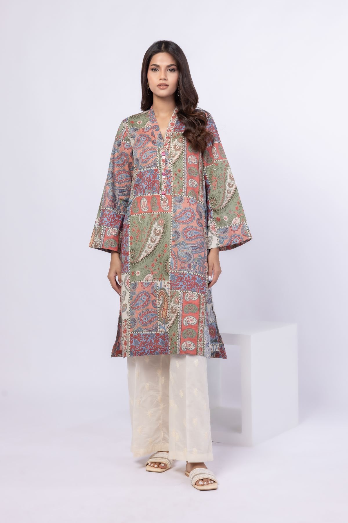 Buy Kurta | 0.0 N/A | 25-06-6E8-02TA-VG_MULTI | Khaadi United Kingdom