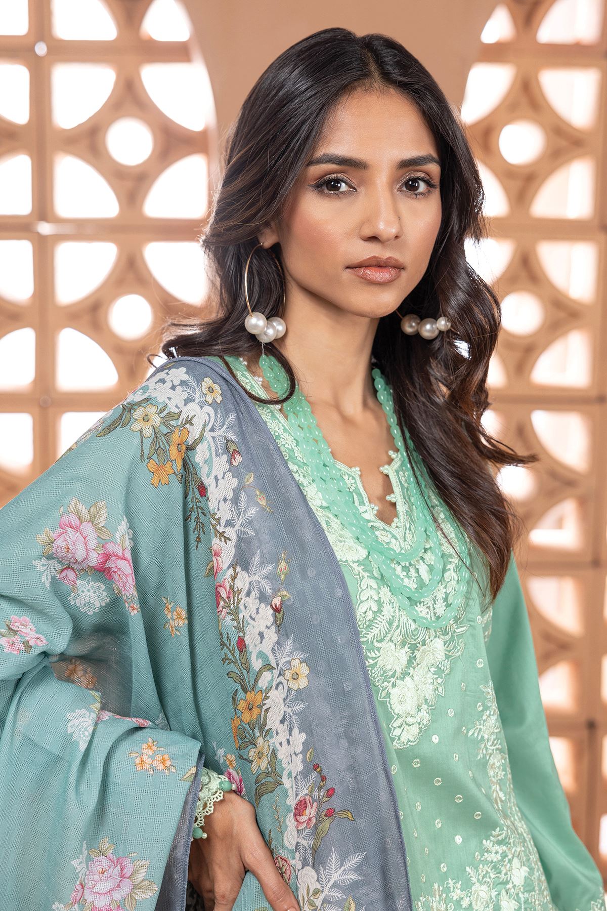 Buy Fabrics 3 Piece | 0.0 N/A | BCA240402-VG_TURQUOISE | Khaadi United Kingdom