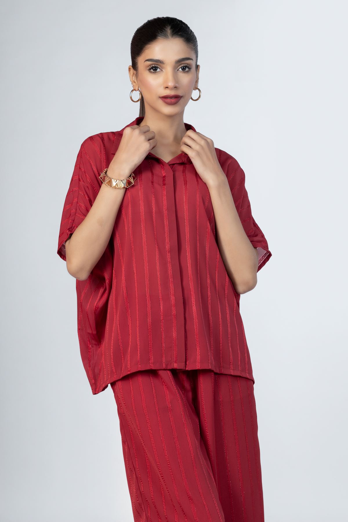 Buy Shirt | 7.50 GBP | WSCD24110-VG_RED | Khaadi United Kingdom