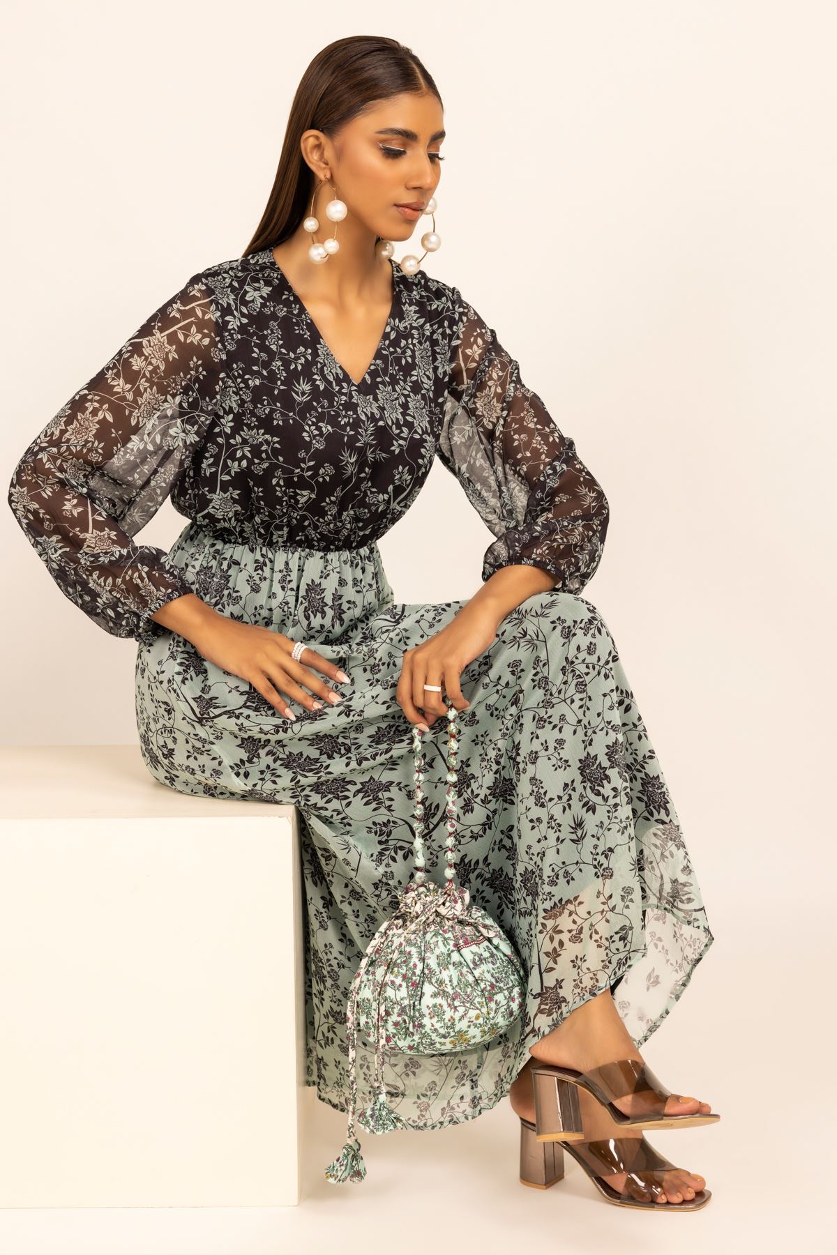 Buy Maxi Dress | Embroidered | 10.80 GBP | 1001783759 | Khaadi United Kingdom