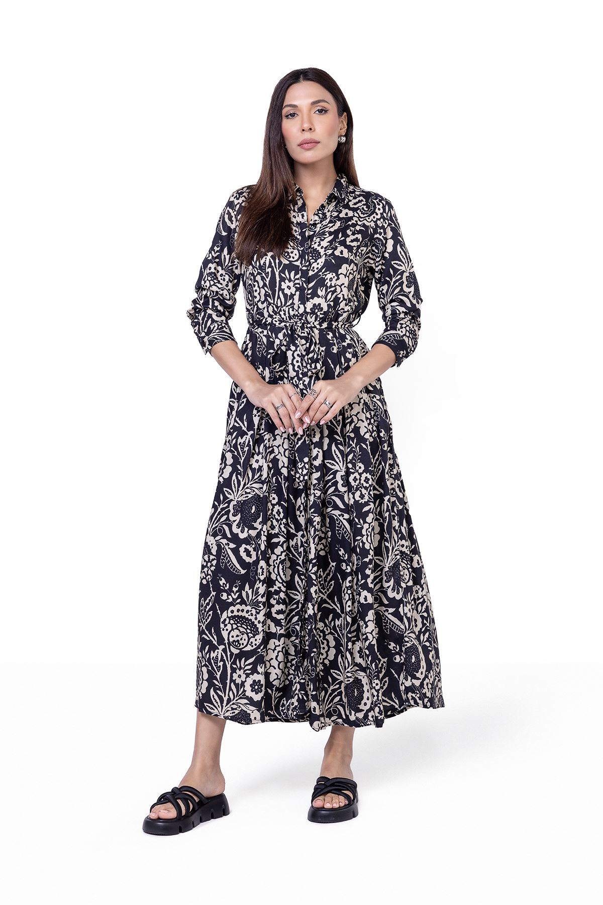 Buy Maxi Dress | 0.0 N/A | WSCD24217X-VG_BLACK | Khaadi United Kingdom